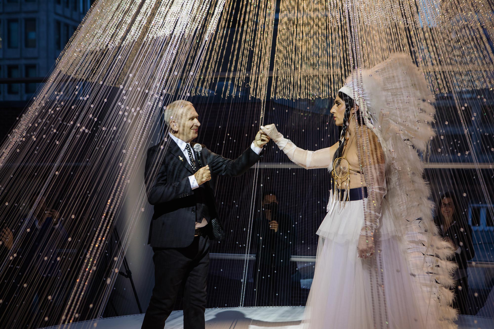 Kent Monkman's Another feather in Her Bonnet